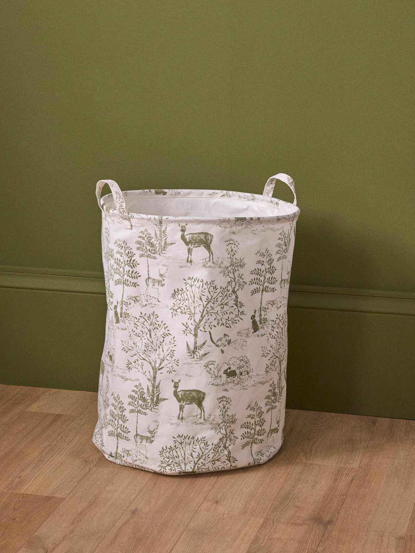 Round Toile de Jouy inspired storage basket - Cyrillus COM