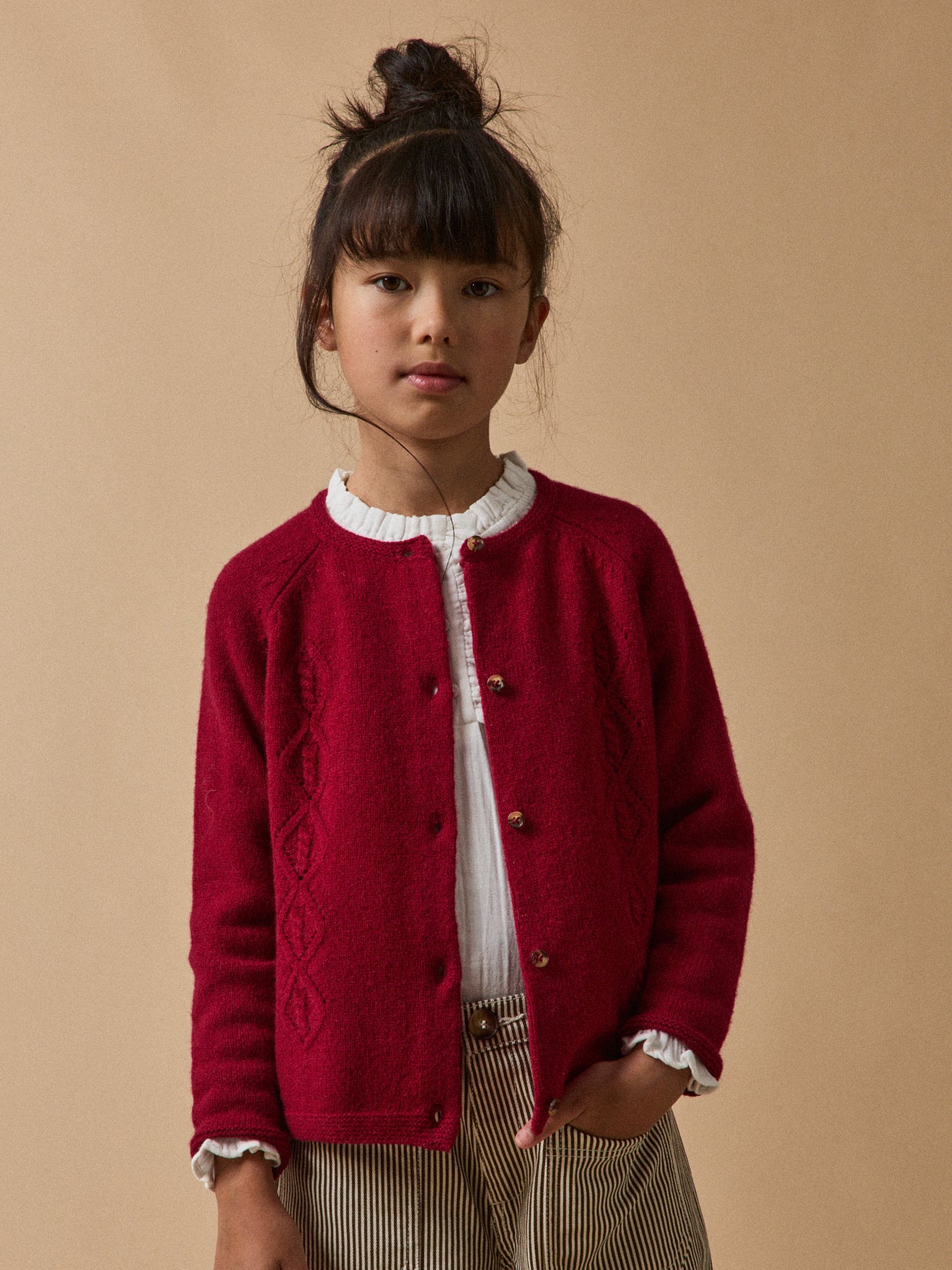 Girl's Merino wool cardigan - Cyrillus COM