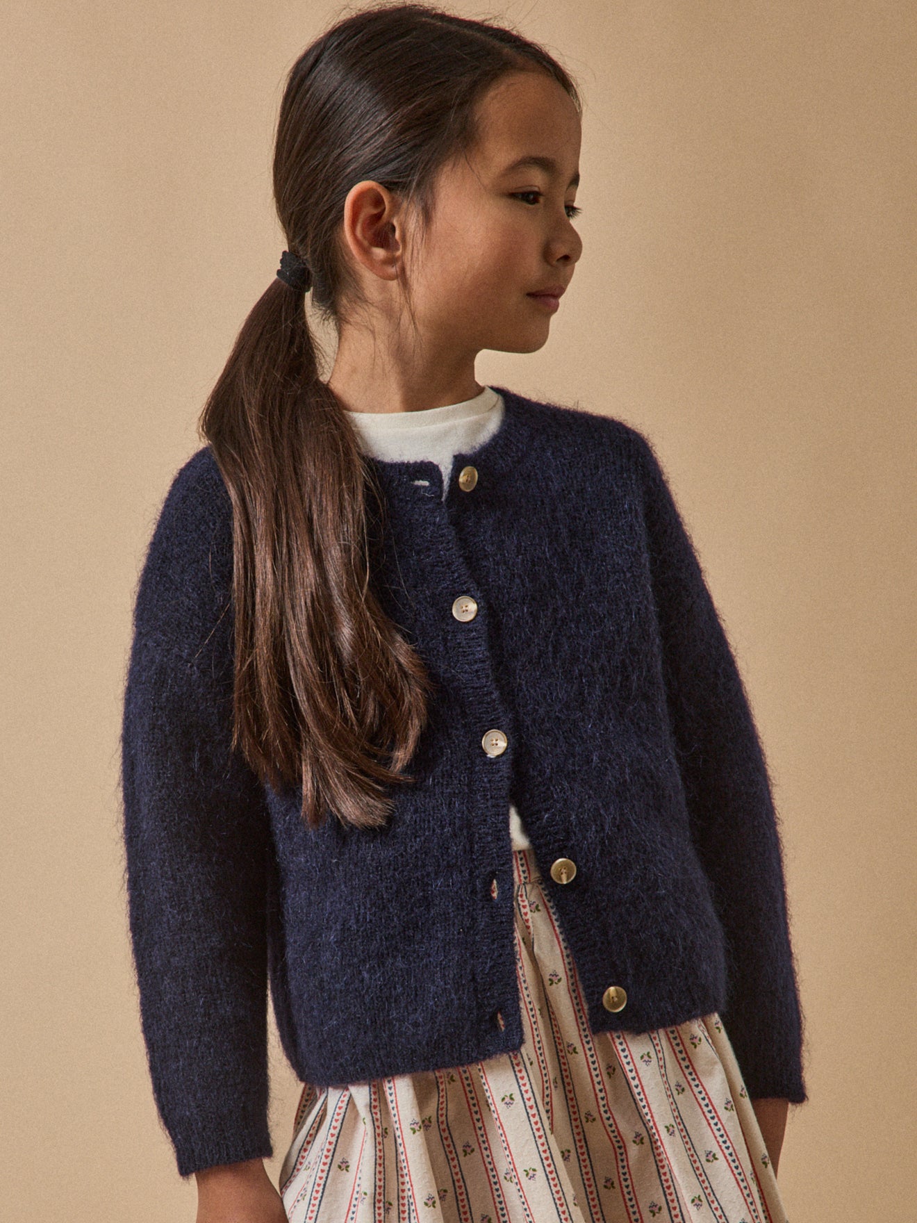 Girl's cardigan with mohair and wool - Cyrillus COM