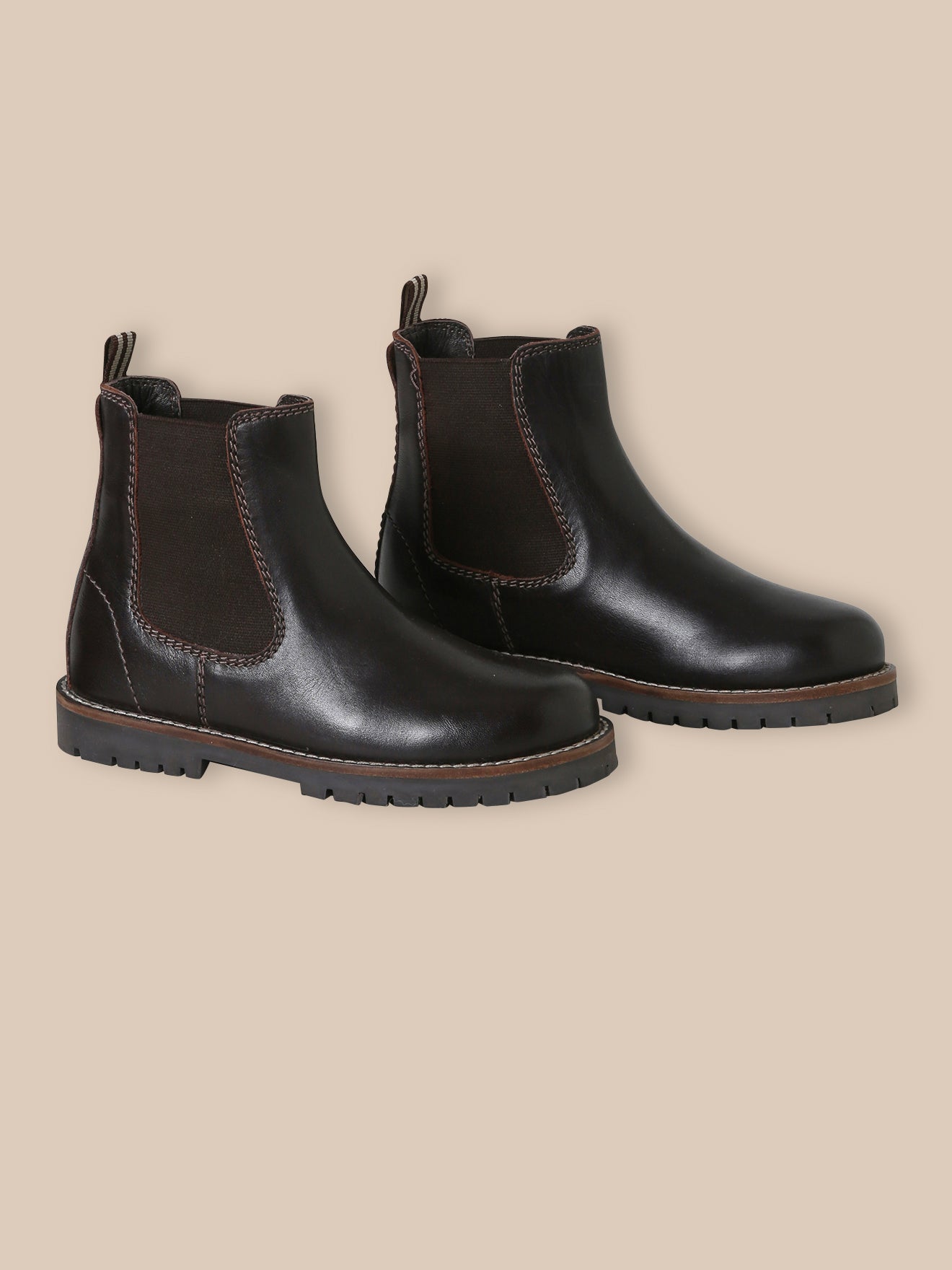 Boots chelsea en cuir Garçon - Cyrillus COM